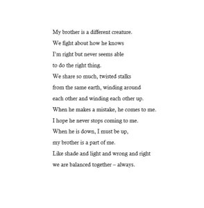 Poem: For My Brother | Bethany Wren